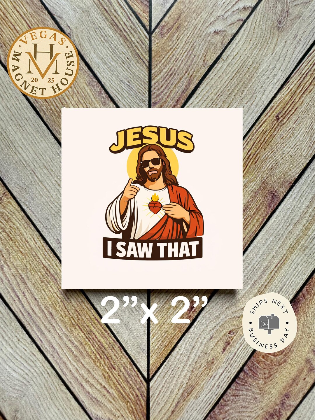 I Saw That Jesus : 2x2" Holiday Fridge Decor Magnet - Etsy