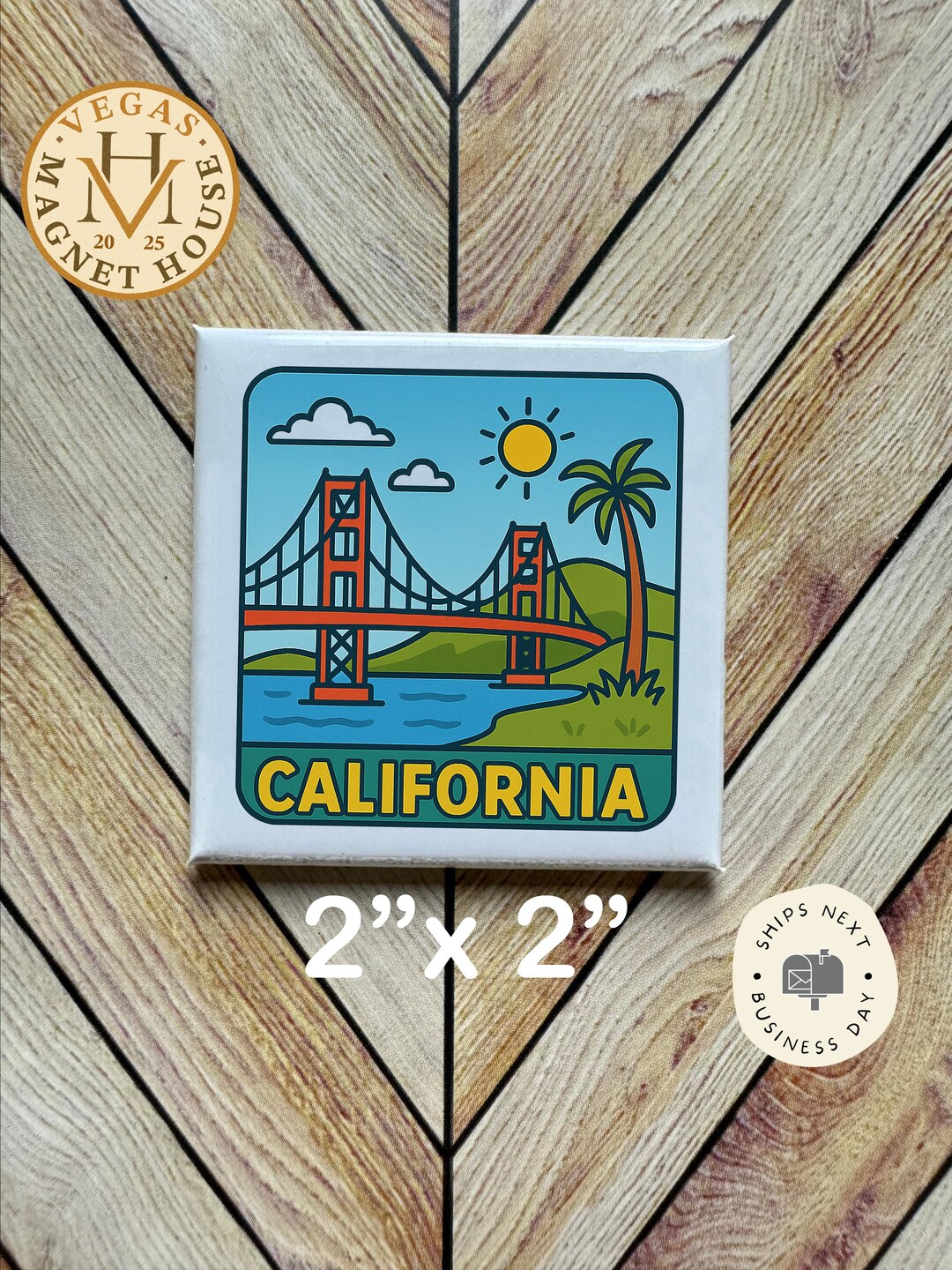 California Magnet: 2x2" Souvenir Fridge Decor - Etsy