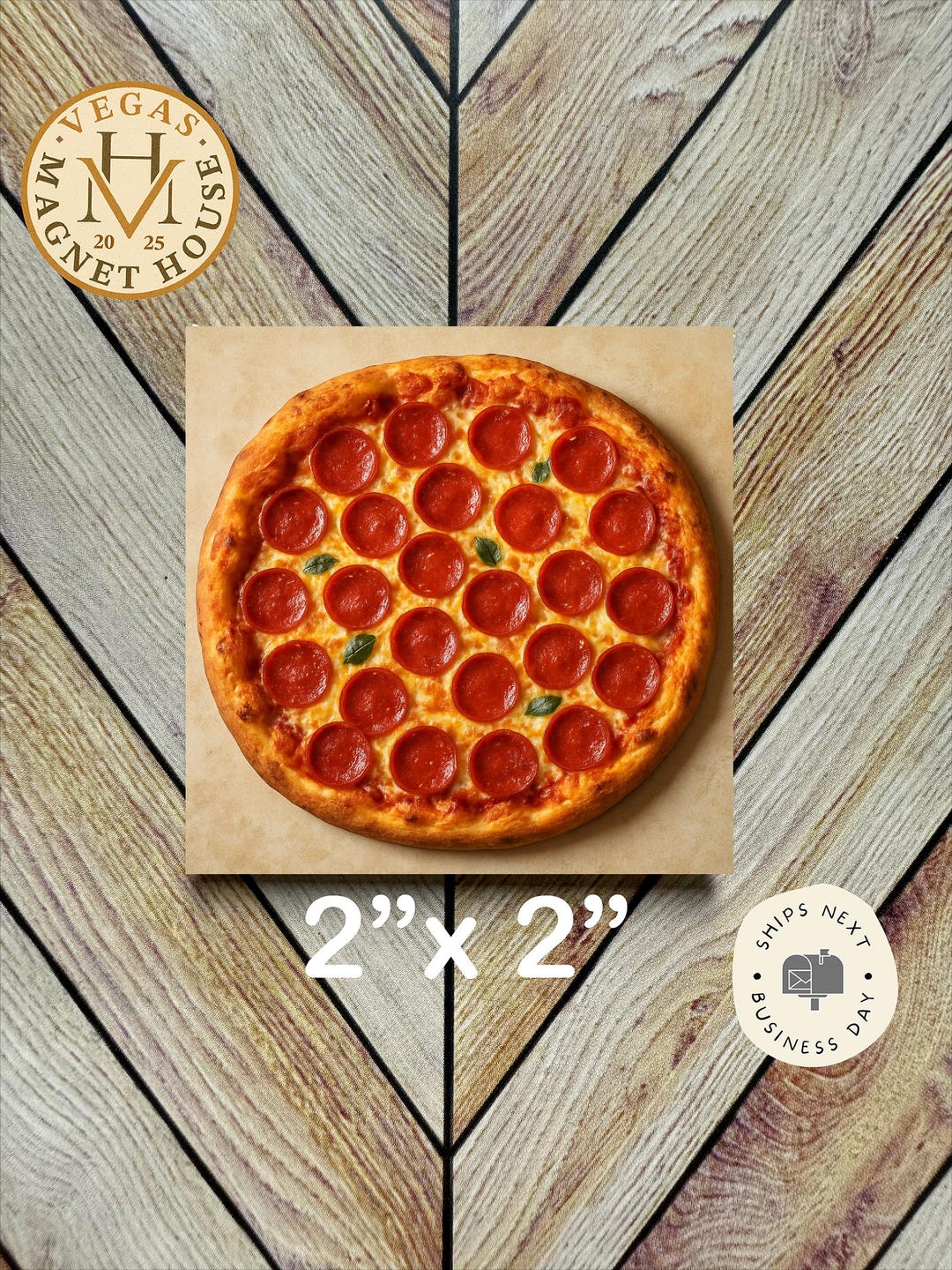 Whole Pizza Magnet: 2x2" Decorative Fridge Magnet - Etsy