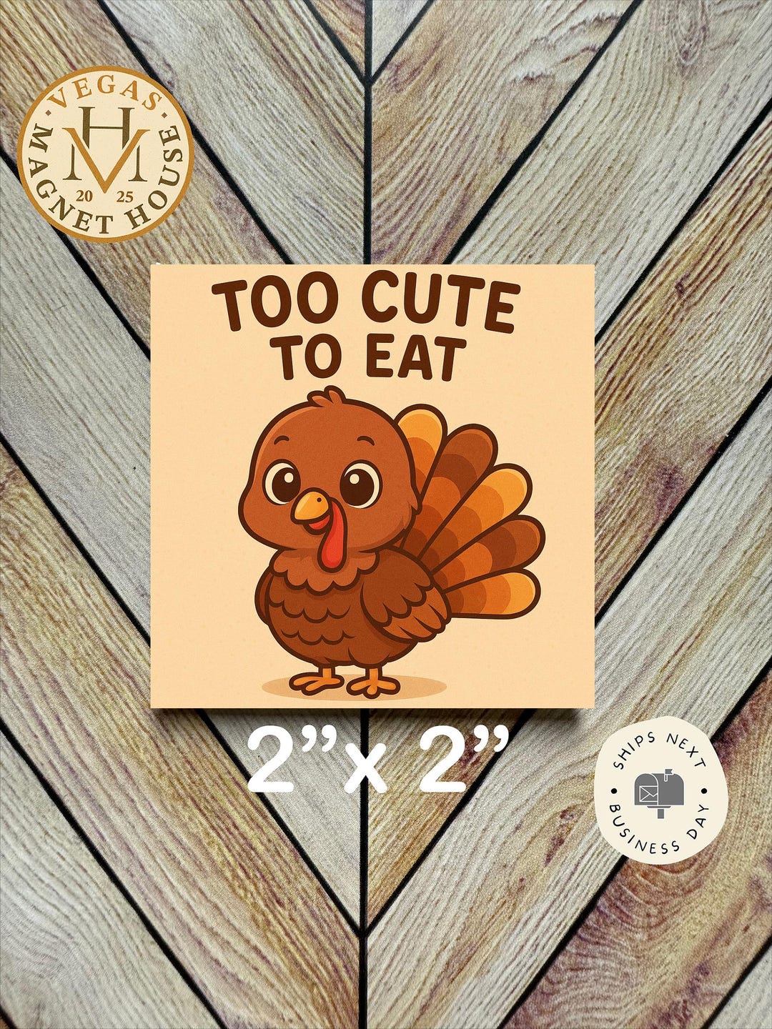 Turkey Magnet: Thanksgiving Fridge Decor, 2x2 Inch - Etsy