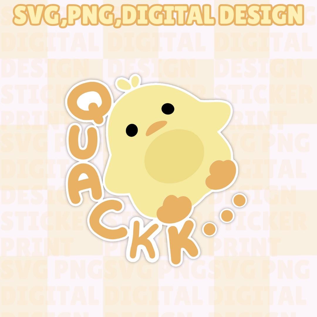 DUCK SVG,PNG Digital Design Cute, Quack, Aesthetic, Animal, Digital ...