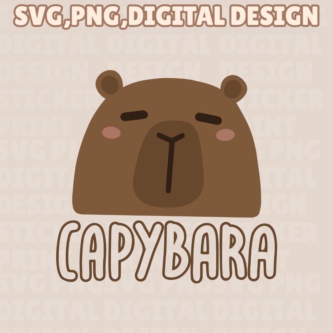 CAPYBARA SVG,PNG Design Cute, Capy, Aesthetic, Animal, Digital Download ...