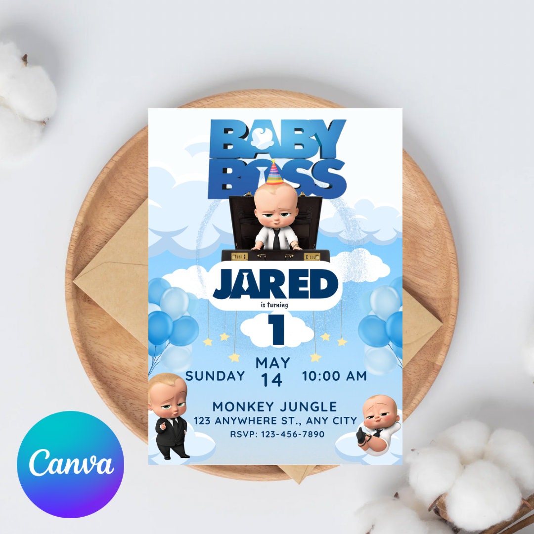 Editable Little Baby Birthday Invitation, Baby Birthday, Editable ...