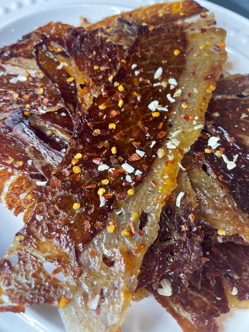 Poppy's Sweet Onion Handcrafted Crispy Thin Candied Beef Jerky - Etsy
