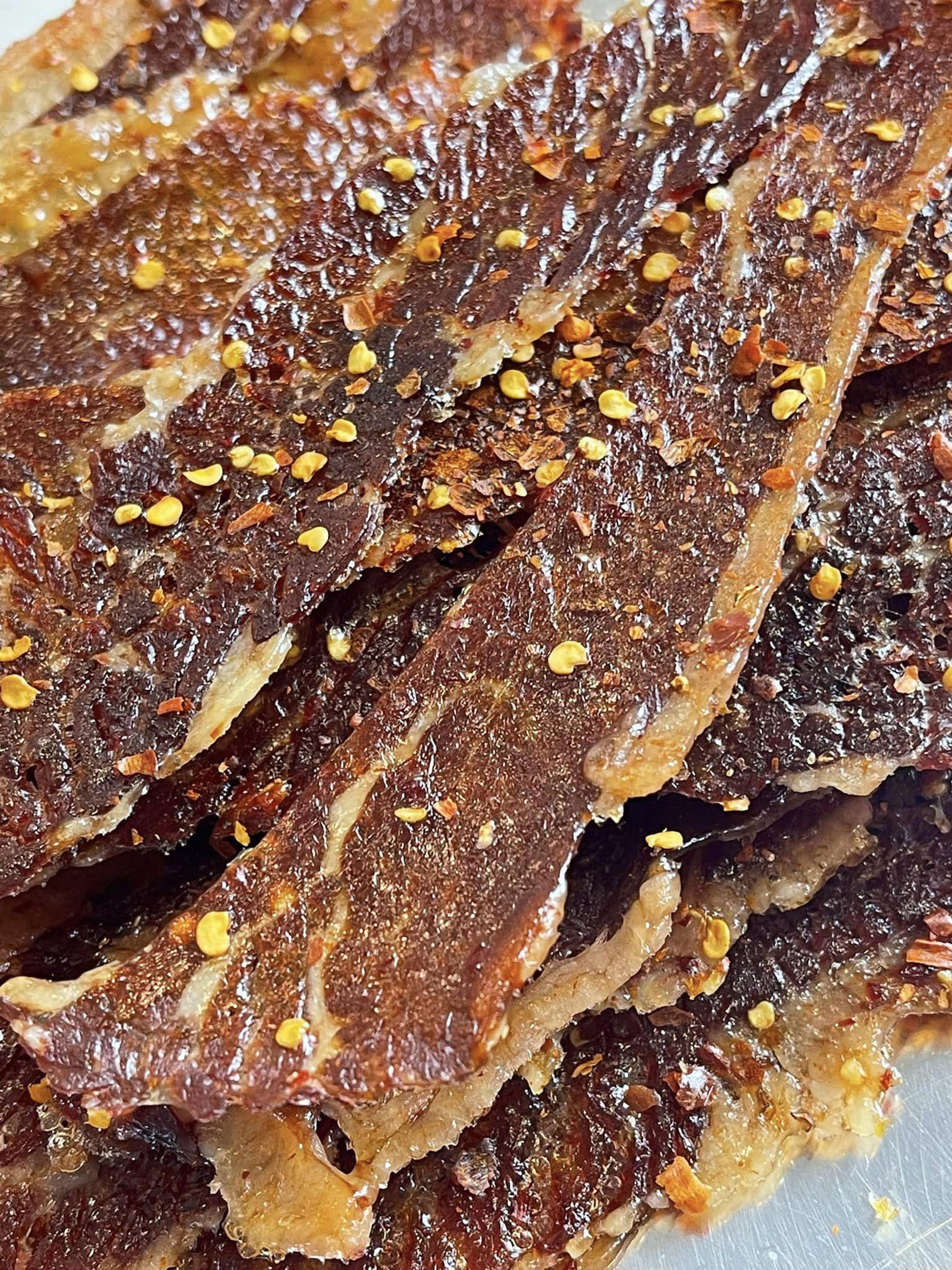 Poppy's Handcrafted Thin, Crispy, Sweet and Spicy Beef Jerky - Etsy