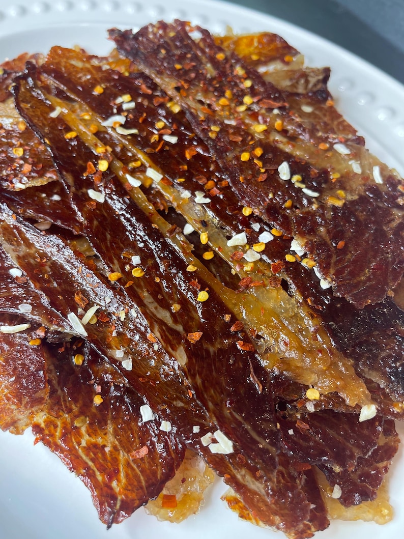 Poppy's Sweet Onion Handcrafted Crispy Thin Candied Beef Jerky - Etsy