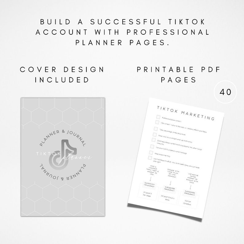 Printable Tiktok Planner Digital Marketing Planner Tiktok Strategy Plan ...