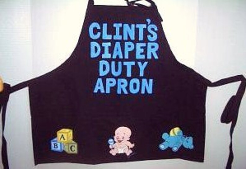 Personalized New Dad Diaper Apron, Novelty Dad to Be Apron, Fill It ...