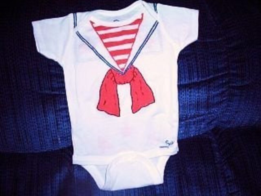 Sailor Baby Bodysuit, Nautical Baby, Navy Baby, Infant Bodysuit ...