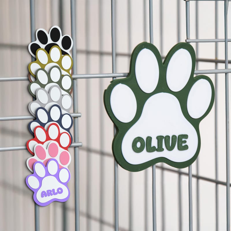 Dog Crate Name Tags 3d - Etsy UK