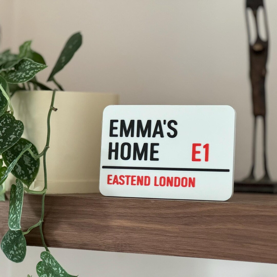 Custom Mini London Street Sign Personalised UK Street Plaque With ...