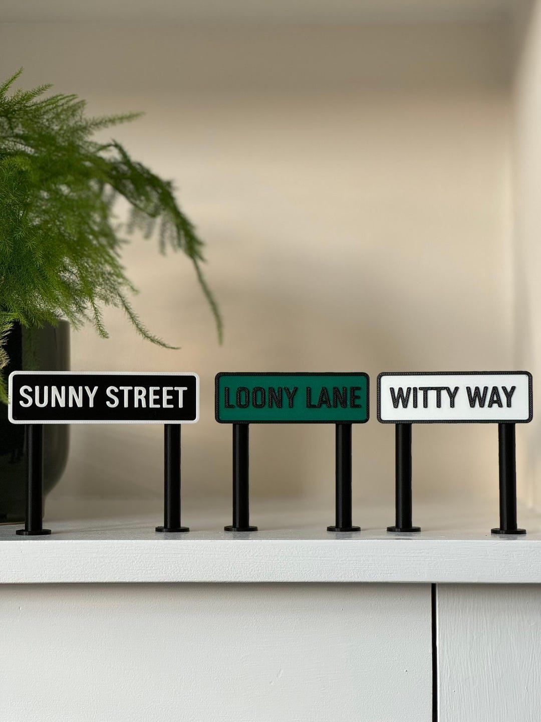 Funny Custom Mini Street Signs Personalised Desk Decor, Funny Gift ...