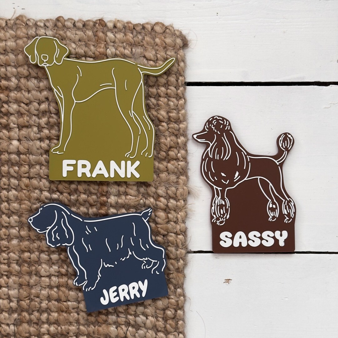 Personalised Dog Sign With Personal Dog Breed & Custom Dogs Name, Dog ...