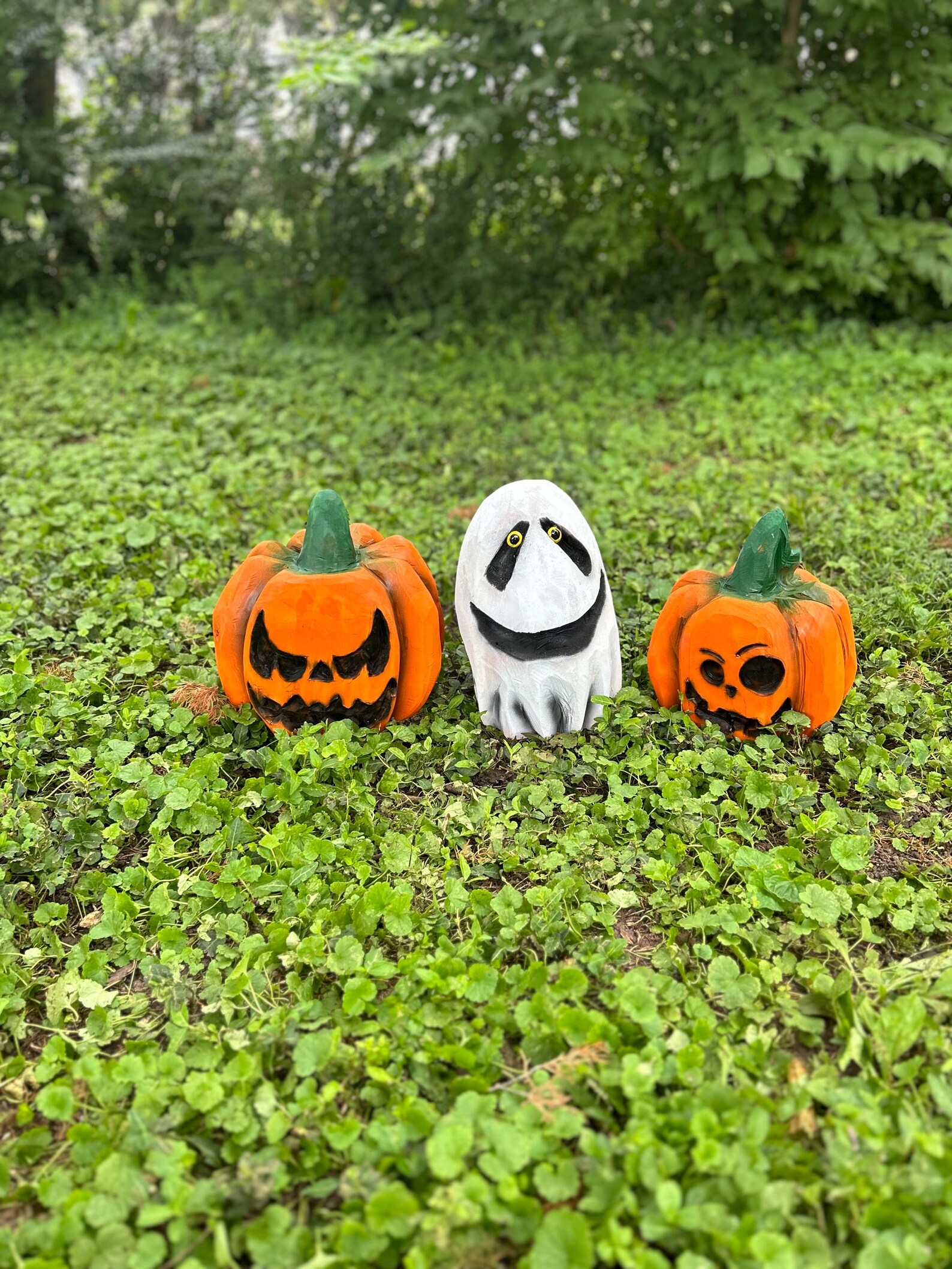 Chainsaw Carved Pumpkinl Fall Porch Decor L Halloween Decor L Chainsaw ...