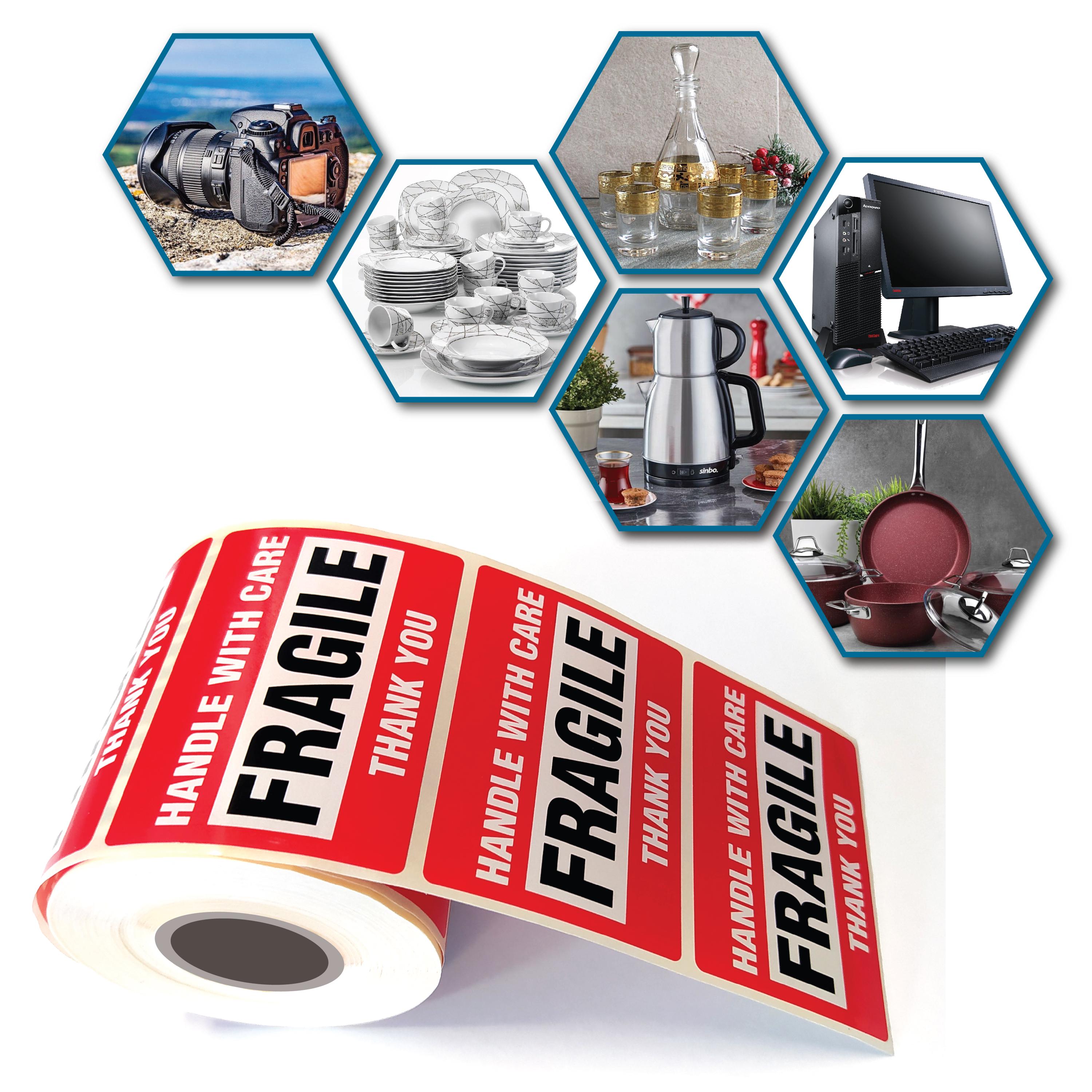 2x3 Inch Fragile Sticker 500 Pcs, Handle With Care Sticker, Labels for ...
