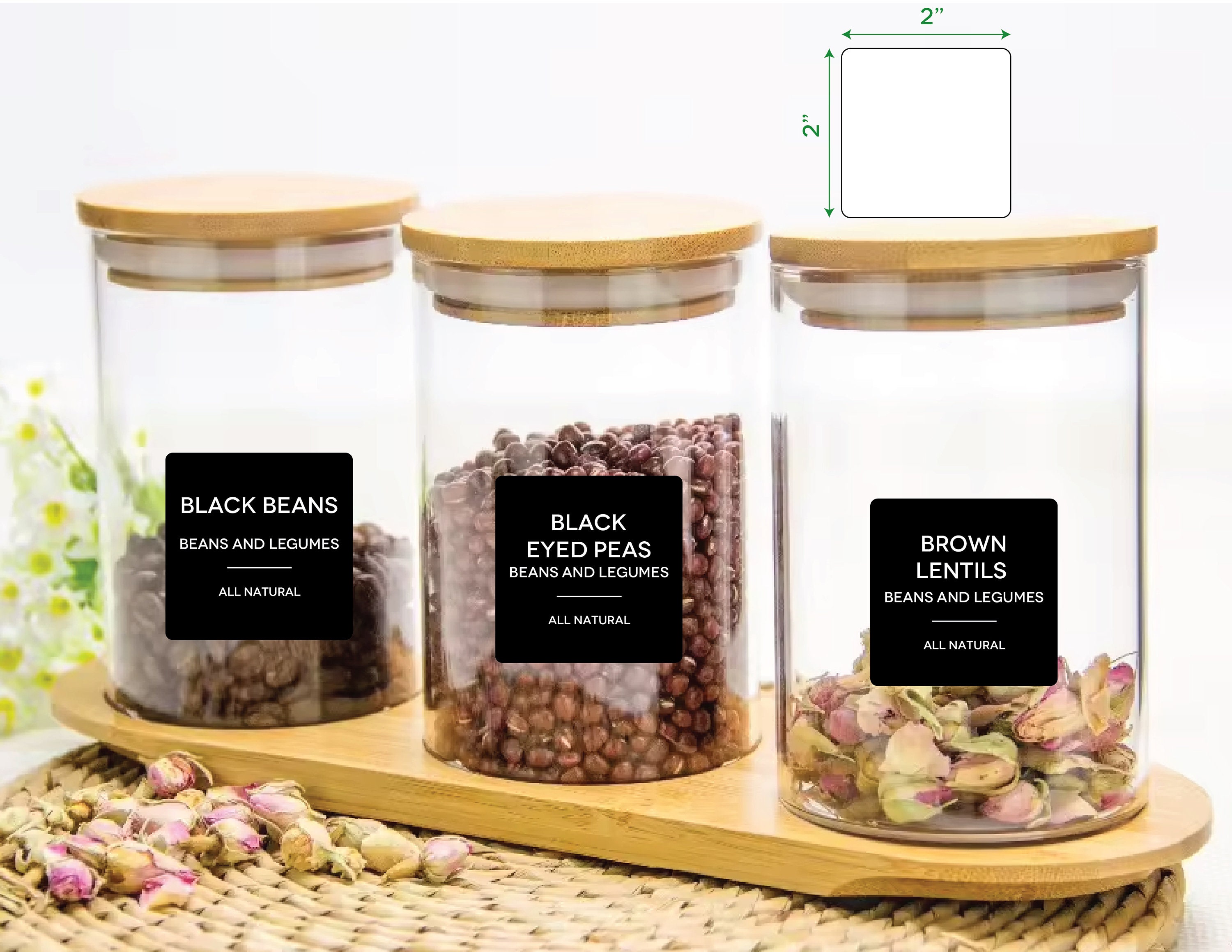 160 Minimalist Black Pantry Labels, Stickers for Organizing Pantry ...
