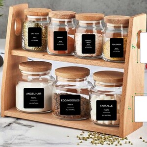 335 Minimalist Black Jar Labels, Stickers for Organizing Pantry ...