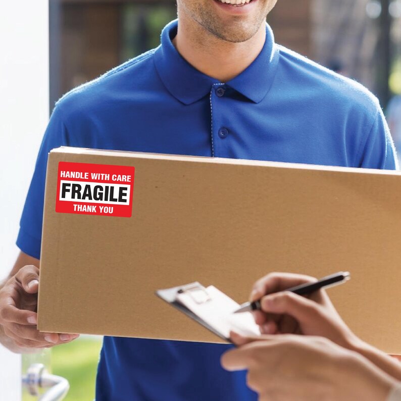 2x3 Inch Fragile Sticker 500 Pcs, Handle With Care Sticker, Labels for ...