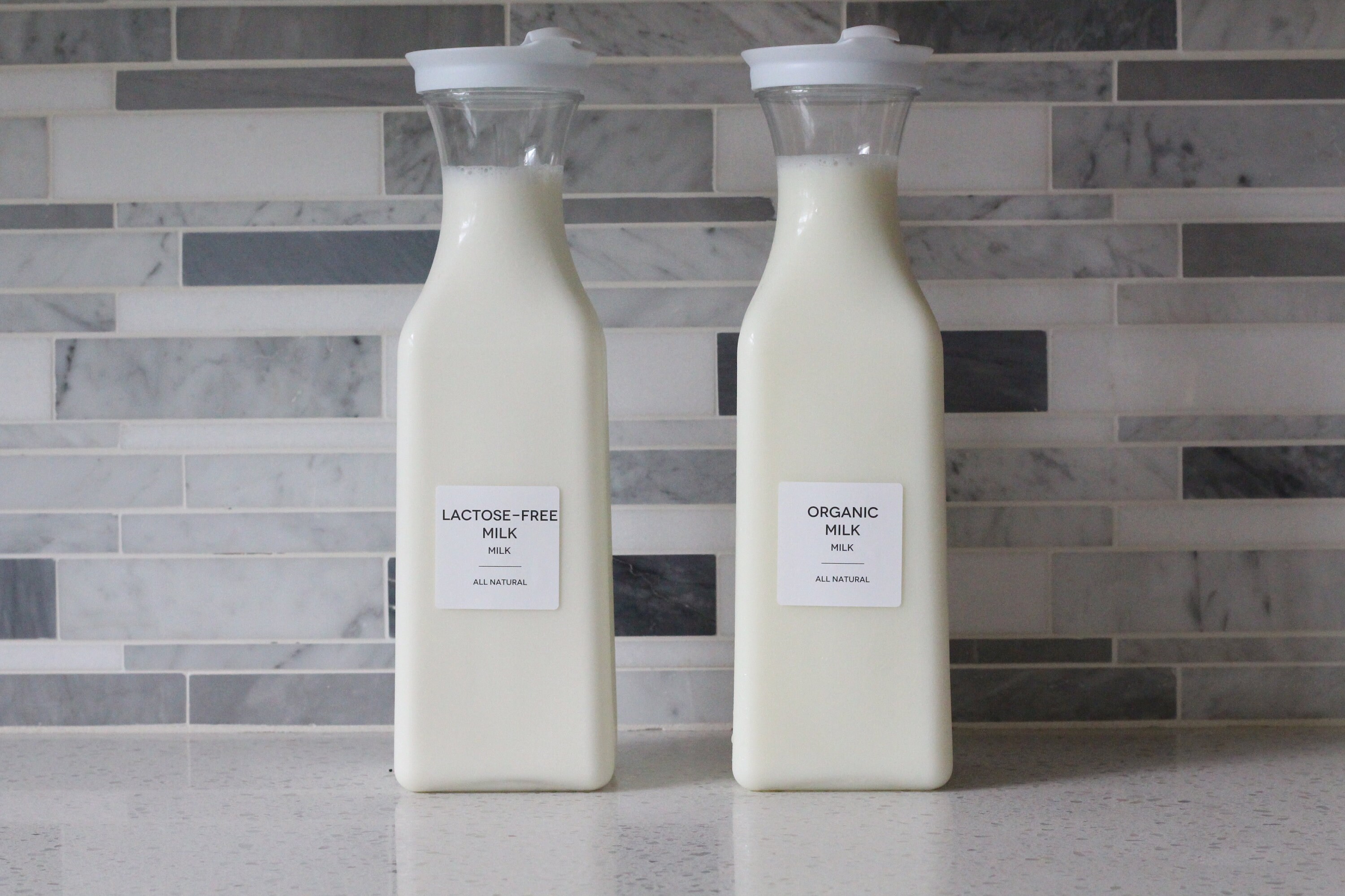20 Minimalist Labels for Milk & Drinks, Dairy Labels for Refrigerator ...