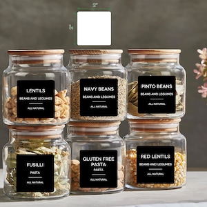 160 Minimalist Pantry Labels, Stickers for Organizing Pantry ...