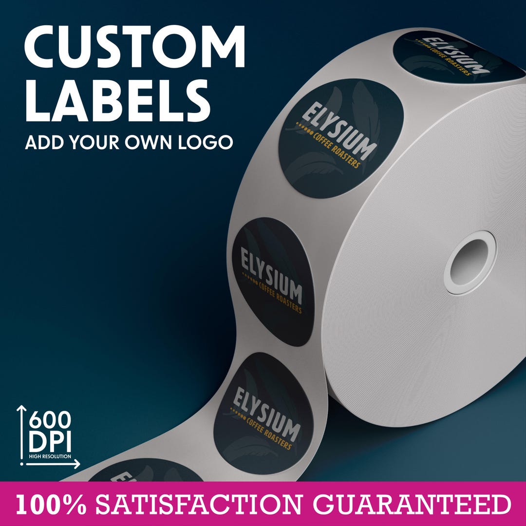 Custom Labels, Business Logo Labels, Your Logo Here, Print Your Design ...