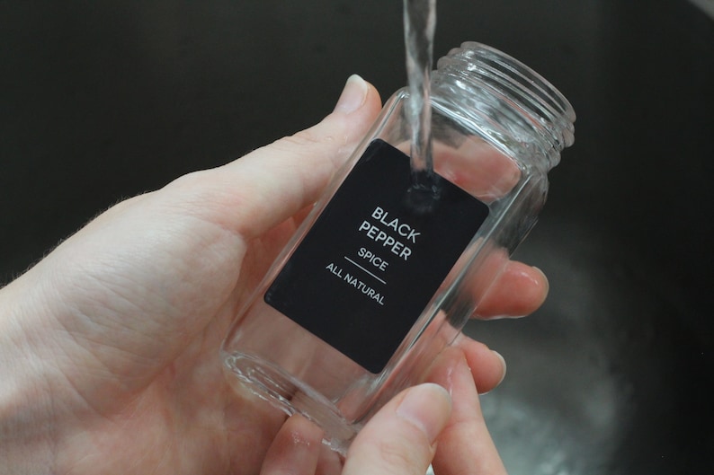 335 Minimalist Jar Labels, Stickers for Organizing Pantry, Preprinted ...