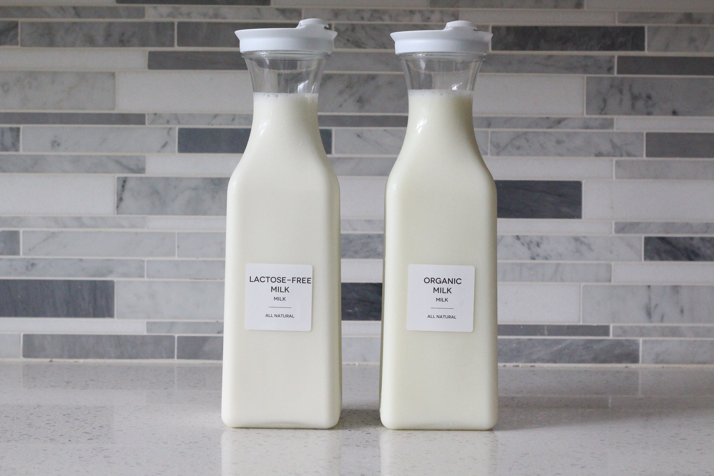 20 Minimalist Labels for Milk & Drinks, Dairy Labels for Refrigerator ...