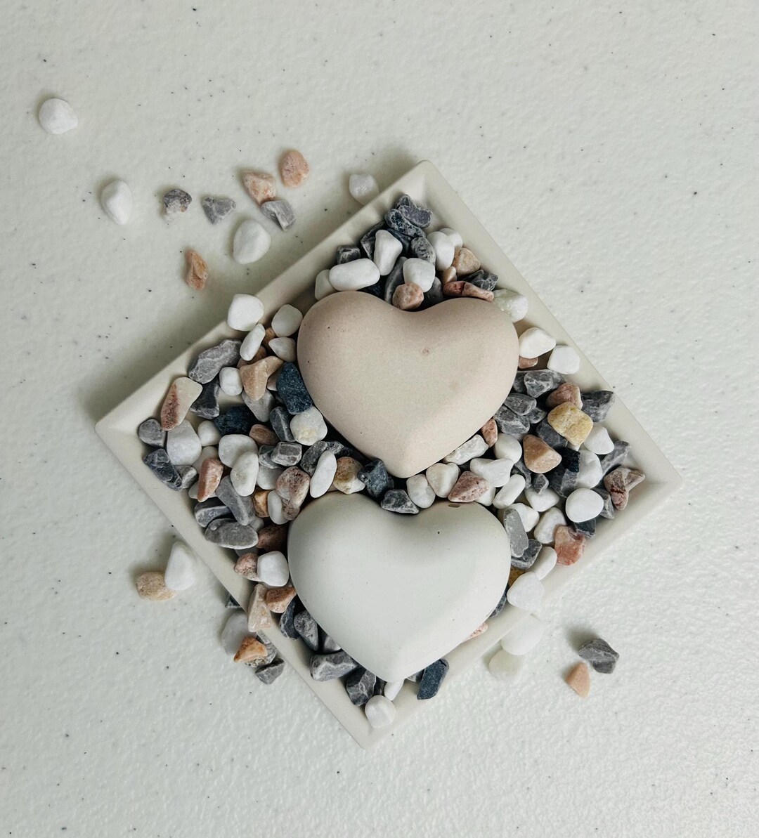 CONCRETE DIFFUSER - Double Heart Stone Diffuser - Passive Diffuser ...
