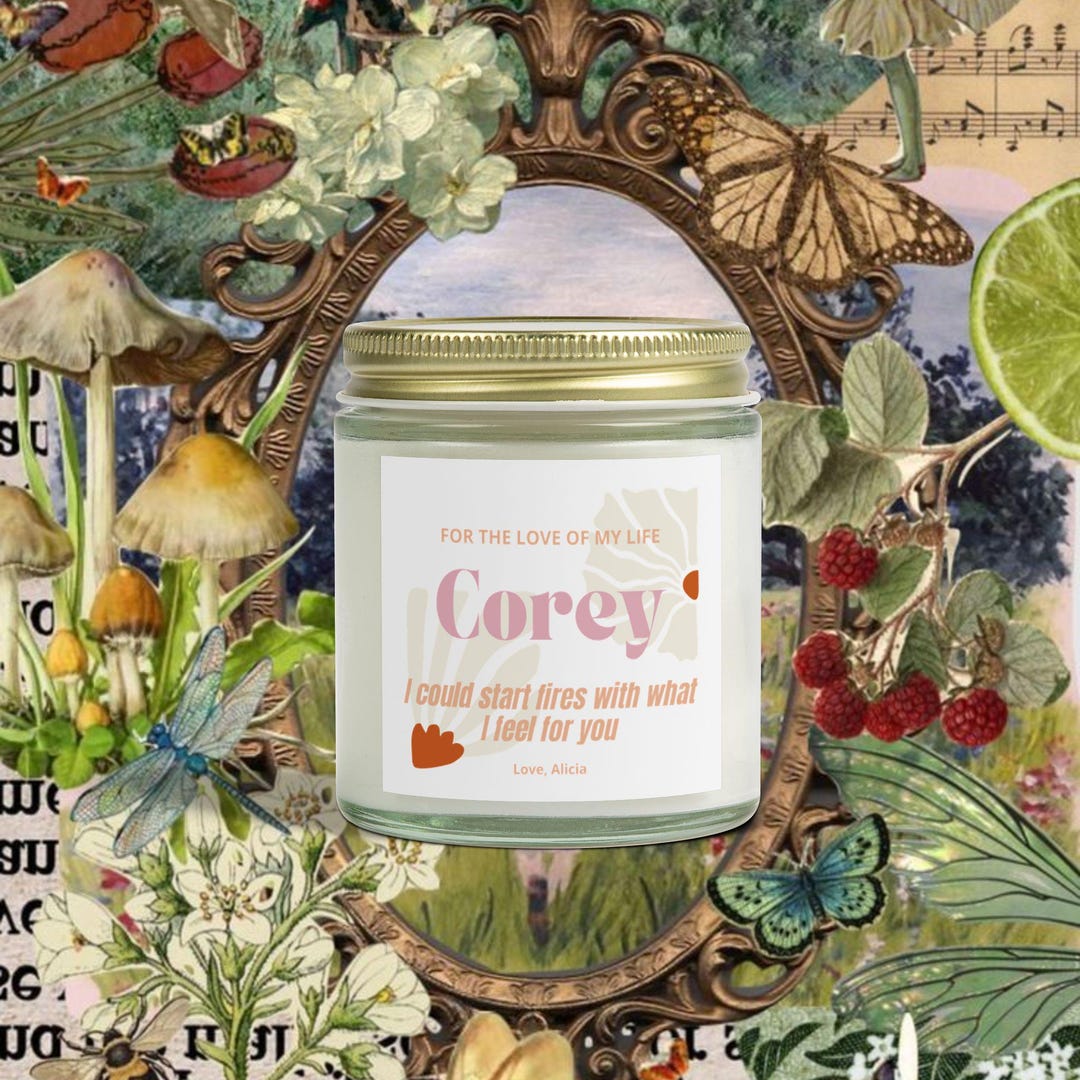 Custom Cottagecore Candle Custom Gift for Wife Autumn Decor Relaxing ...