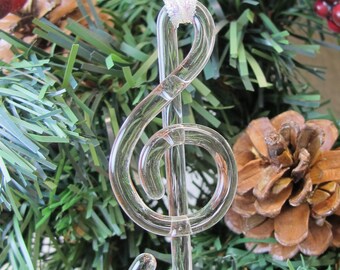 Glass Treble Clef | Etsy