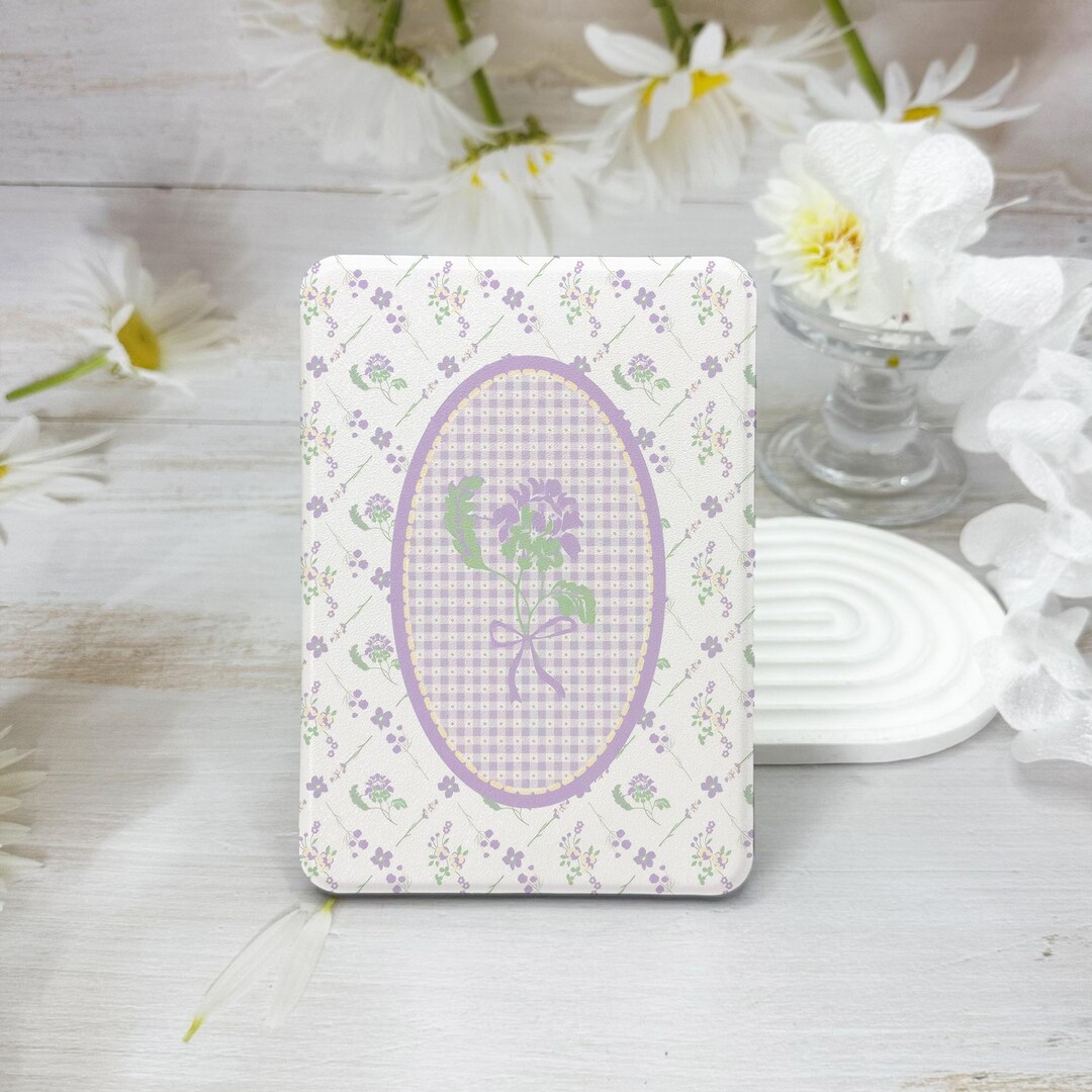 Purple Flowers 2024 Kindle Case for Kindle/paperwhite 10th 11th 12th,6 ...