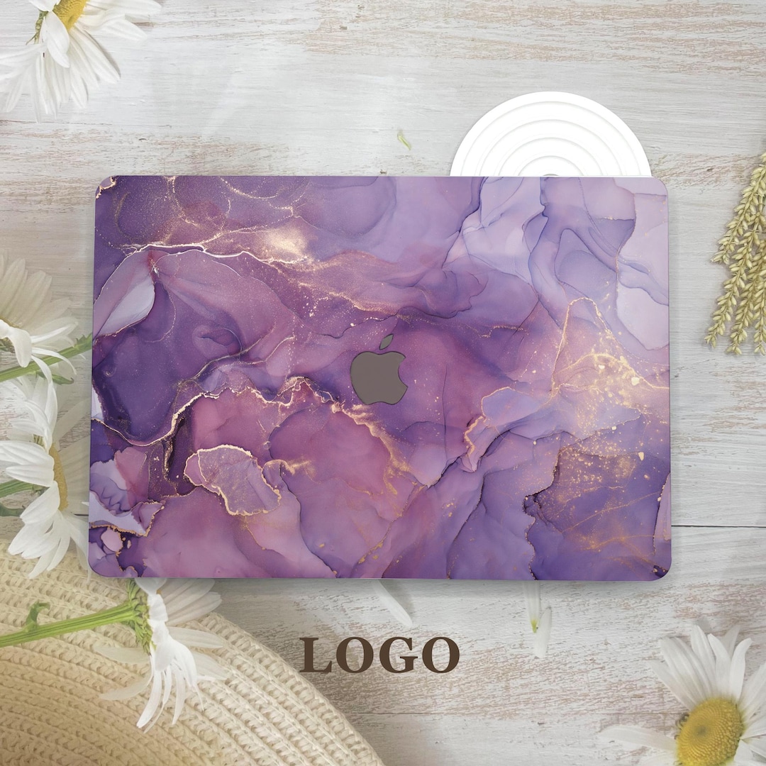 Purple Pattern Frosted MacBook Protect Cover Case for Pro 14/13/15/16 ...
