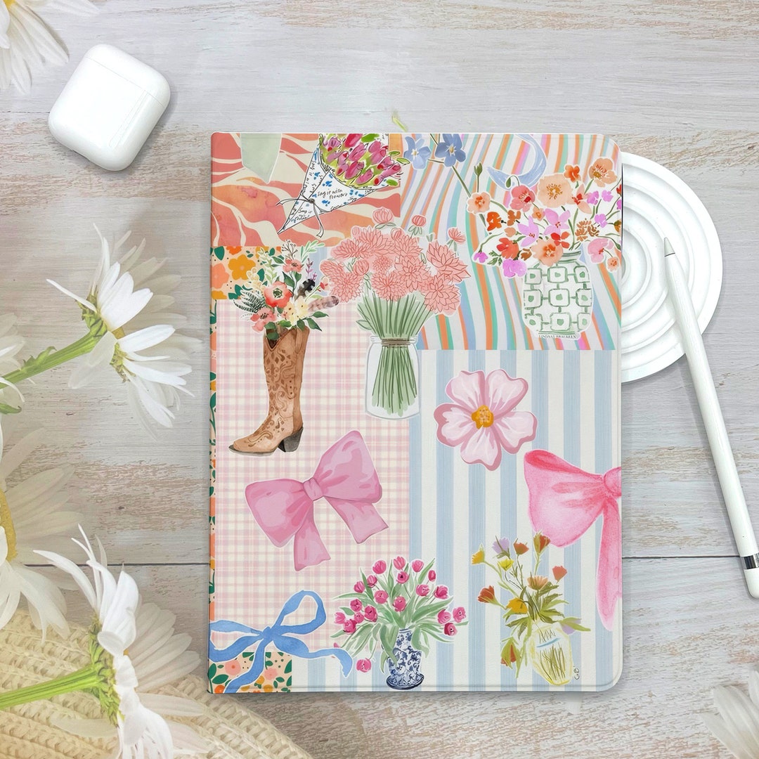 Cute Pink Bow iPad Case for iPad 9.7" 10.2" 10.9" 11" 12.9",ipad 10th ...