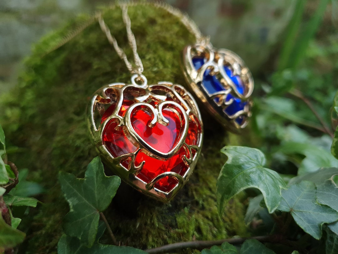 The Legend of Zelda Heart Container Necklace Zelda Heart Video Game ...