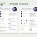 Modern Professional Resume Template With Powerpoint | Resume Template ...