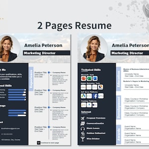 Modern Professional Resume Template With Powerpoint Resume Template ...