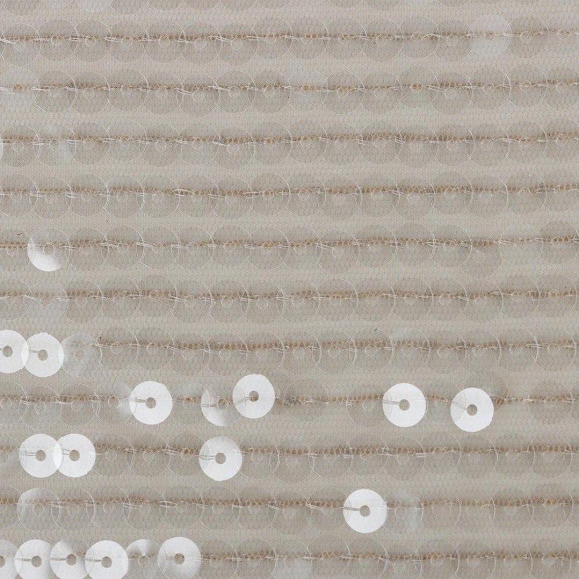Transparent Beige Round Sequin Fabric - Etsy