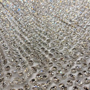 Crystal Embellished Tulle Fabric: Luxury Wedding & Couture Gowns - Etsy