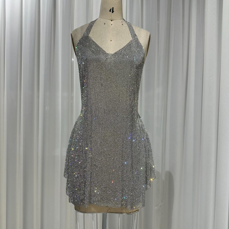 Rhinestone Dress - Etsy