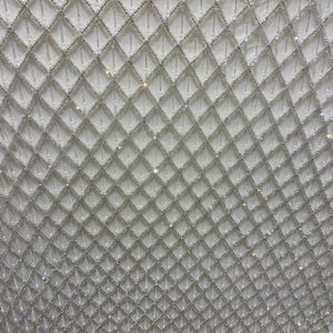 Silver Crystal Beaded Net Fabric: Luxury Wedding Dress Material - Etsy