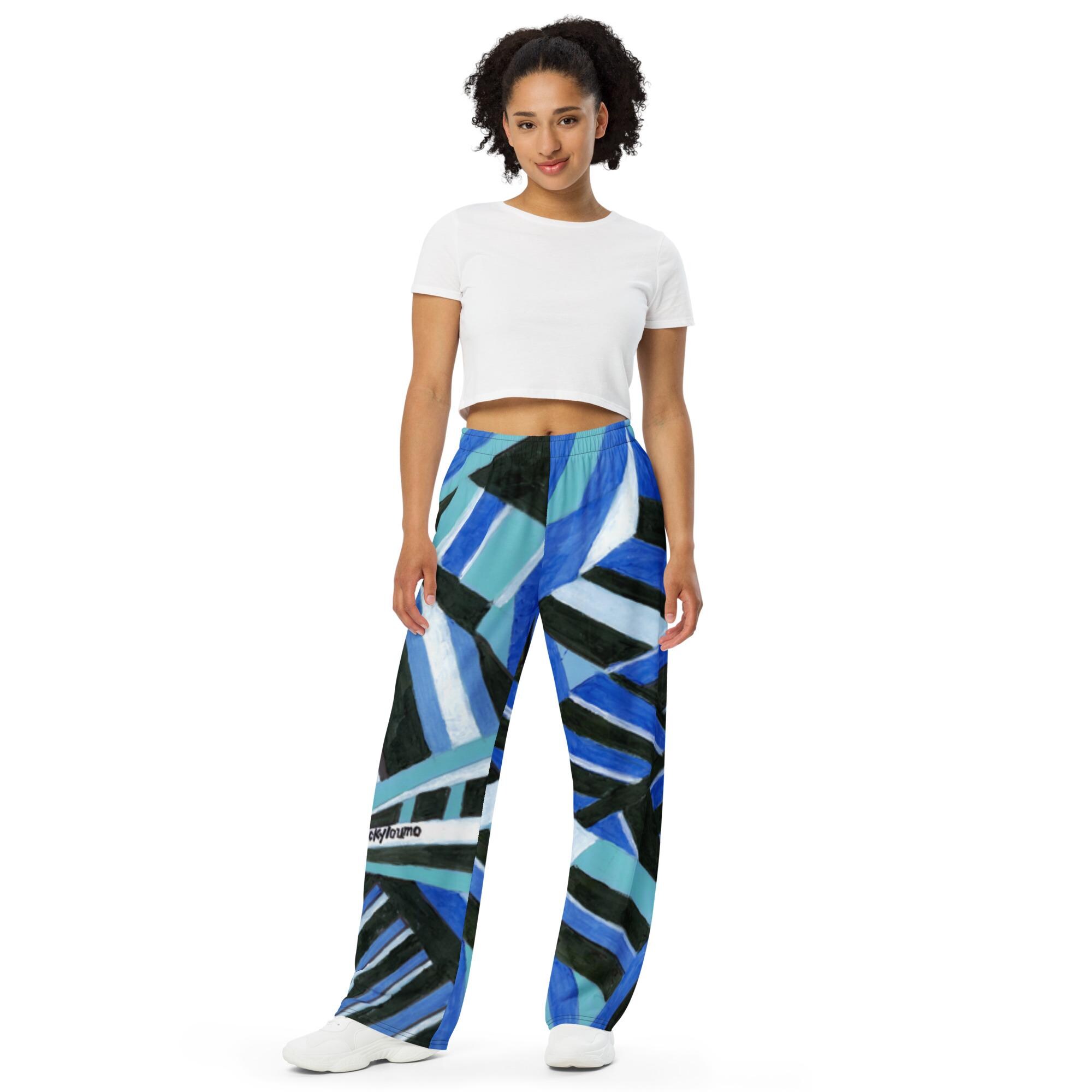 Zazous Zigzag Pants by Nickyloumo All Over Print Unisex Wide-leg Pants ...