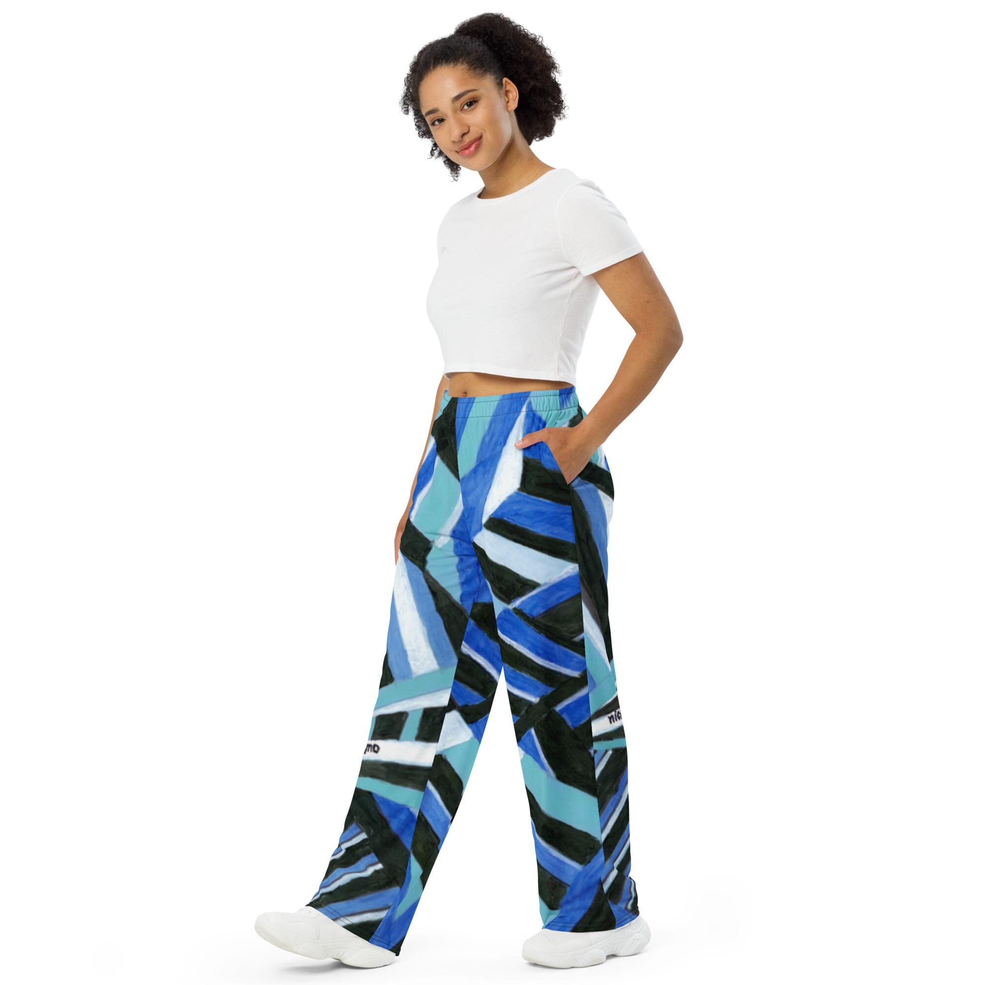 Zazous Zigzag Pants by Nickyloumo All Over Print Unisex Wide-leg Pants ...
