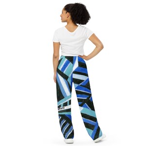 Zazous Zigzag Pants by Nickyloumo All Over Print Unisex Wide-leg Pants ...