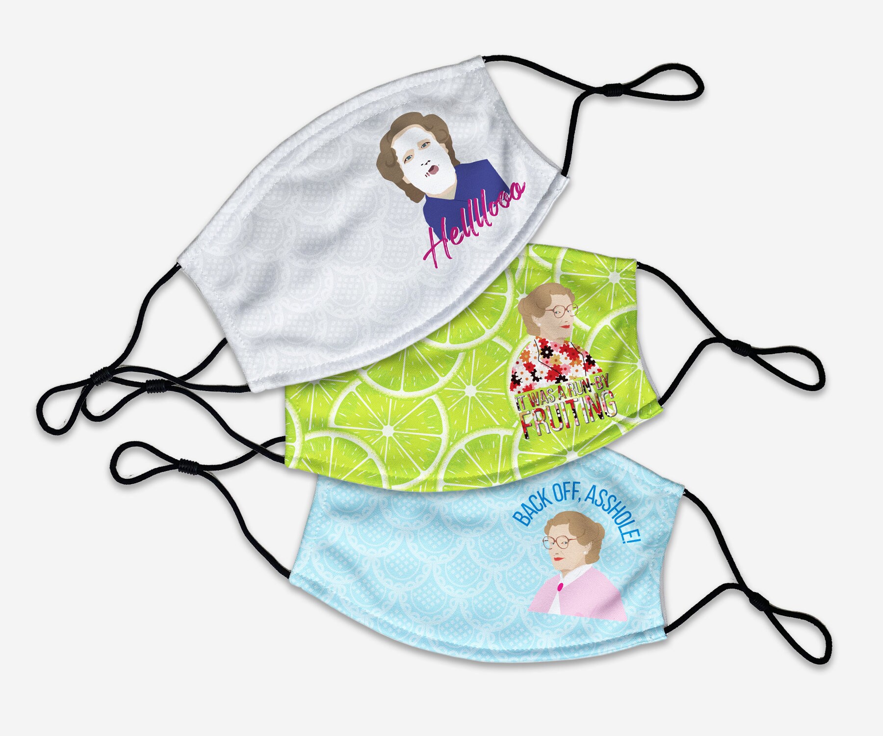 Mrs. Doubtfire 2-layer Soft White Polyester Flat Masks Adult | Etsy