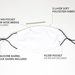 Mrs. Doubtfire 2-layer Soft White Polyester Flat Masks Adult - Etsy