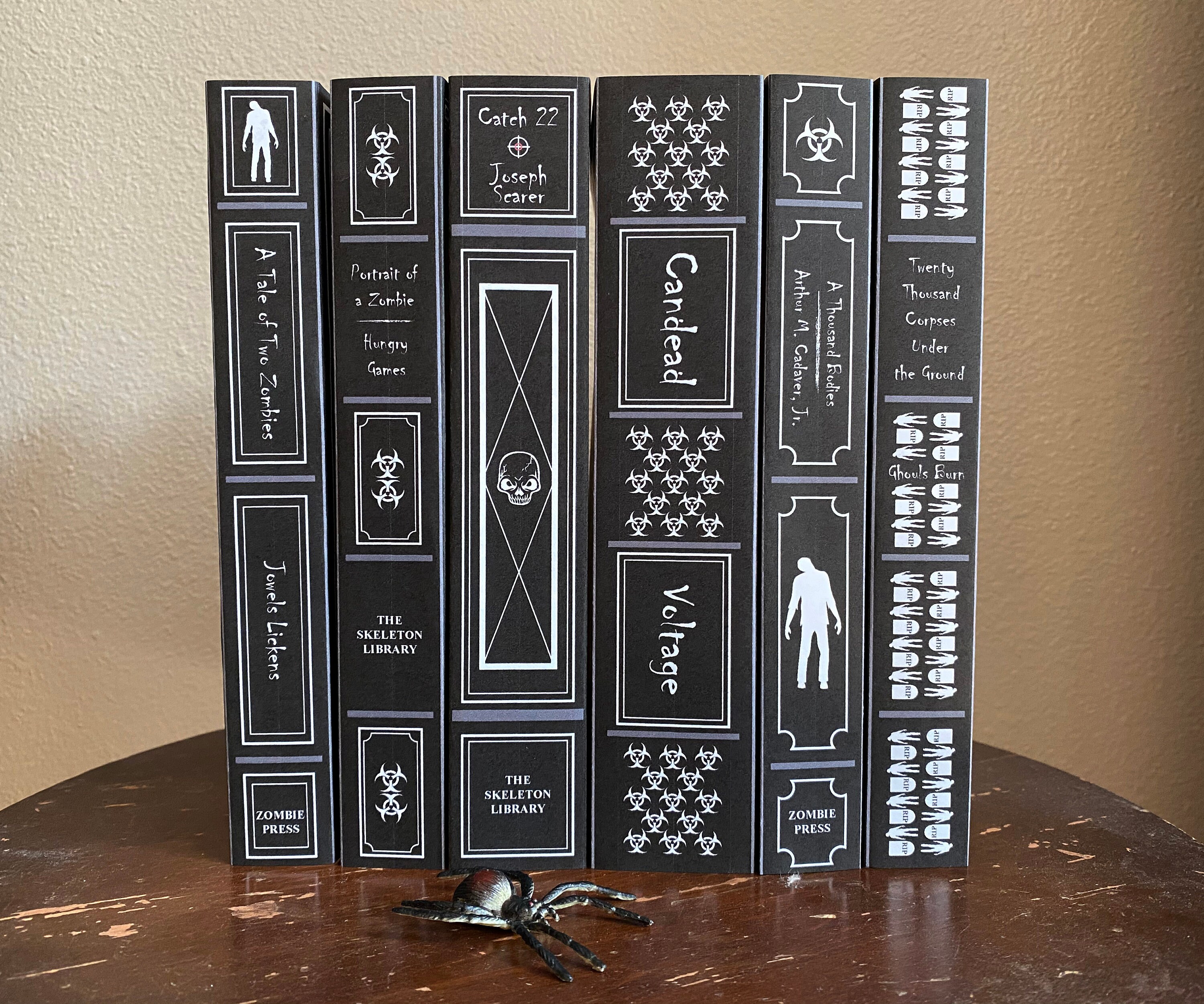 INSTANT DOWNLOAD digital Spooky Halloween Book Covers | Etsy