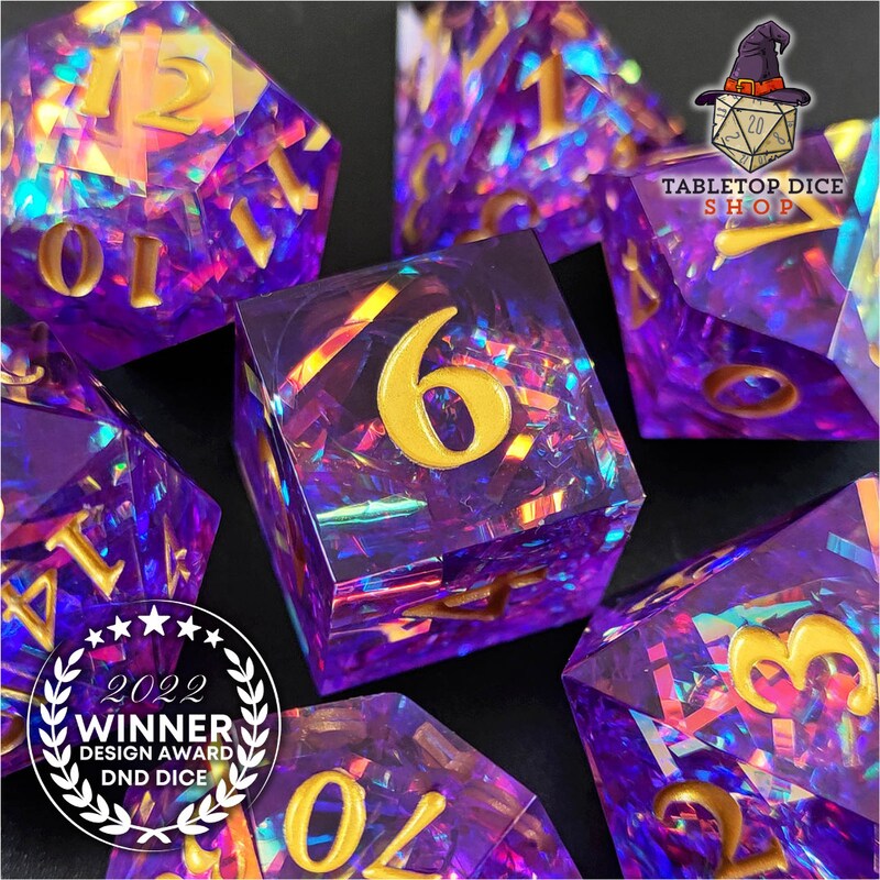 Purple Dice Set - Etsy