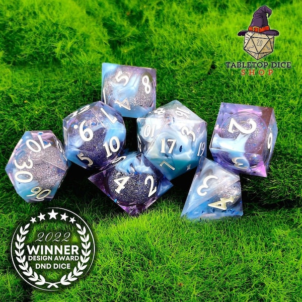 Purple Liquid Galaxy Dice - Etsy