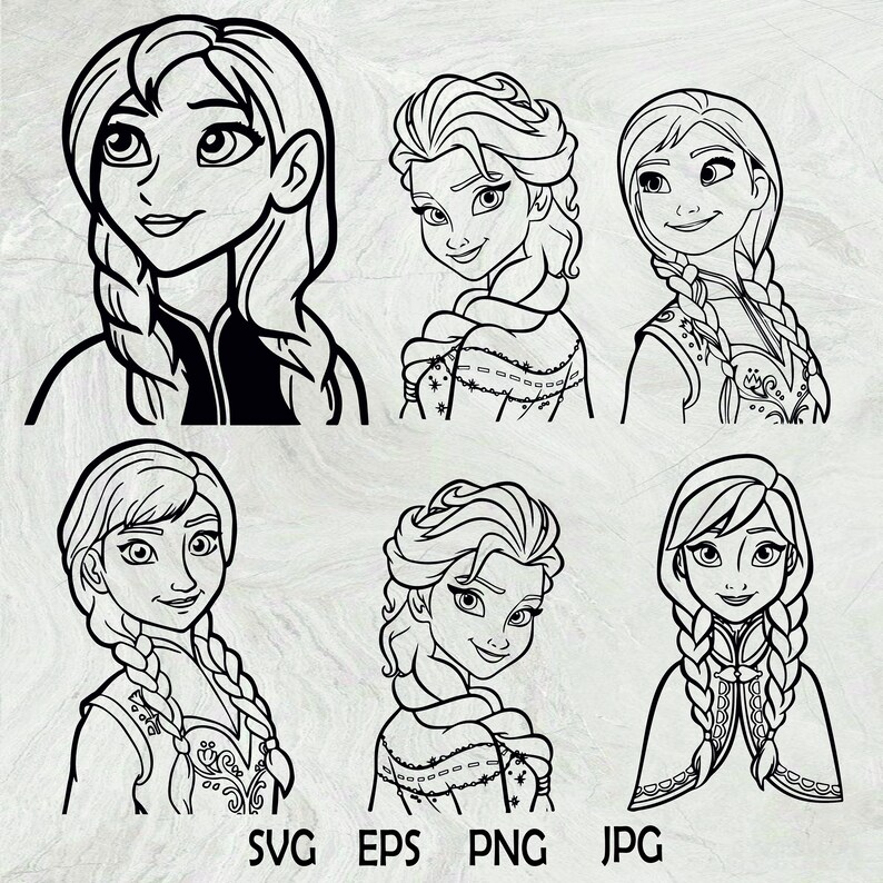 Elsa Svg, Frozen Elsa Svg for Cricut, Frozen Svg, Elsa Png, Instant ...