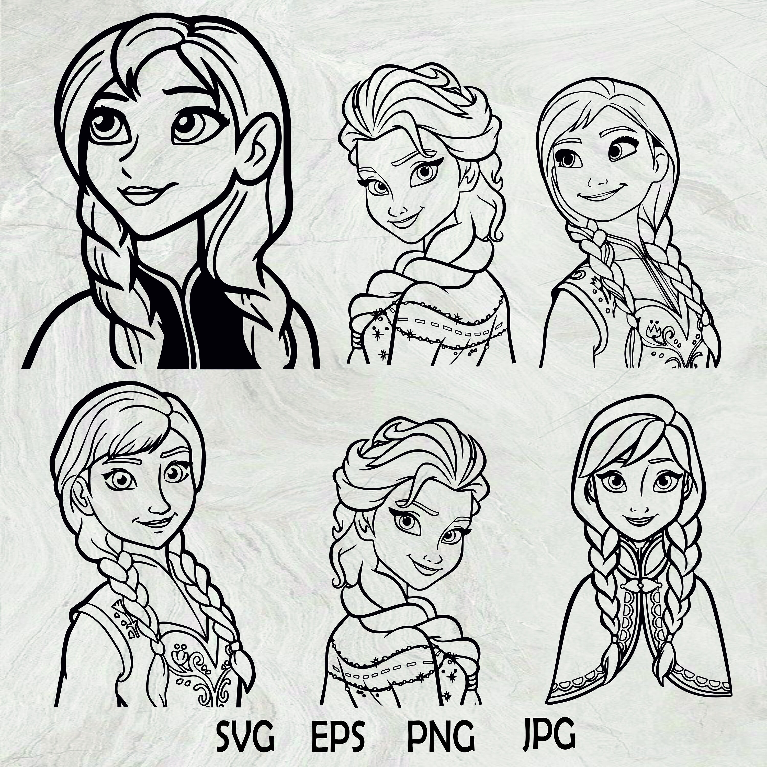 Elsa Svg, Frozen Elsa Svg for Cricut, Frozen Svg, Elsa Png, Instant ...